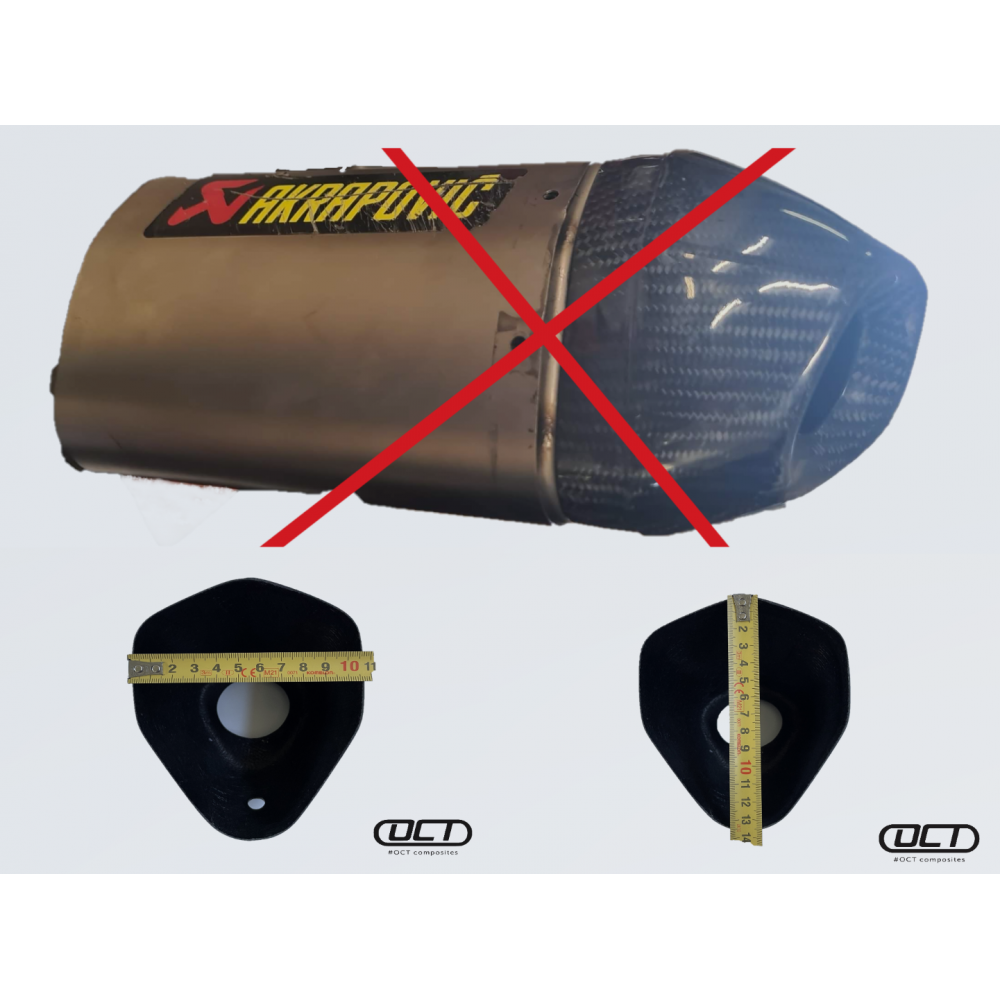 KTM 690 Akrapovic exhaust silencer end cap