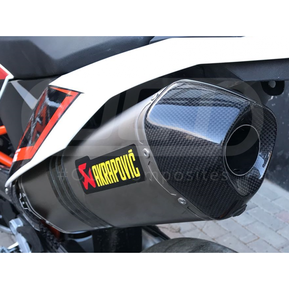 KTM 690 Akrapovic exhaust silencer end cap