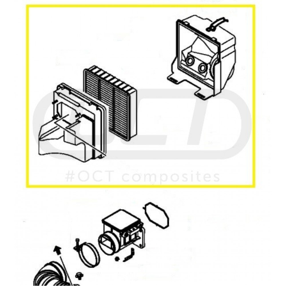 Mitsubishi Lancer Evo 4/5/6 air filter box replacer