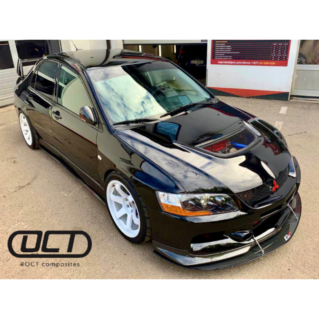 Mitsubishi Lancer Evo 7/8/9 front bumper splitter