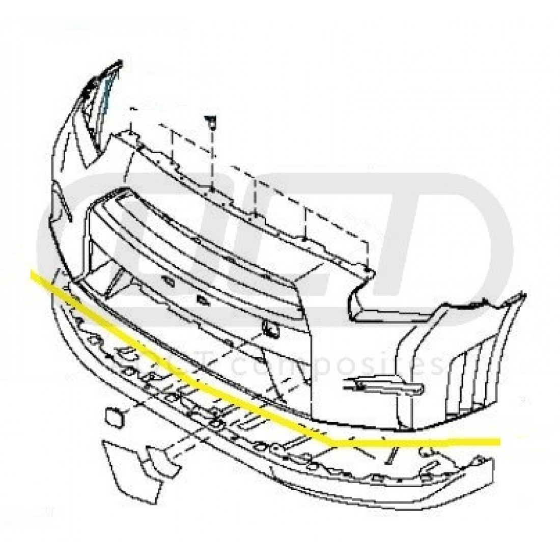 Nissan GT-R Front bumper - Nismo style