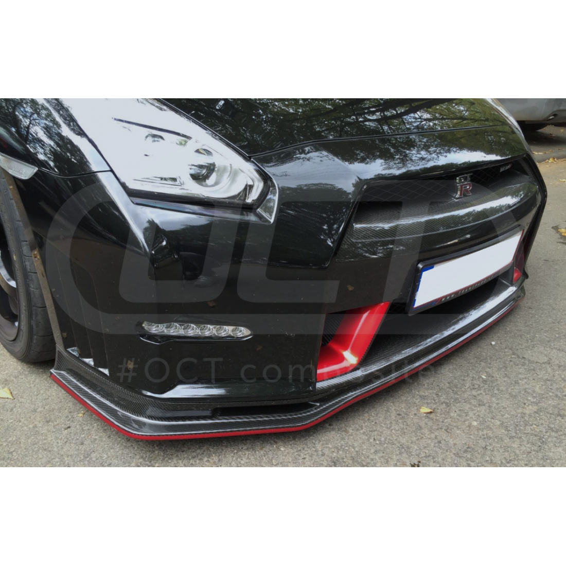 Nissan GT-R Nismo style front bumper splitter