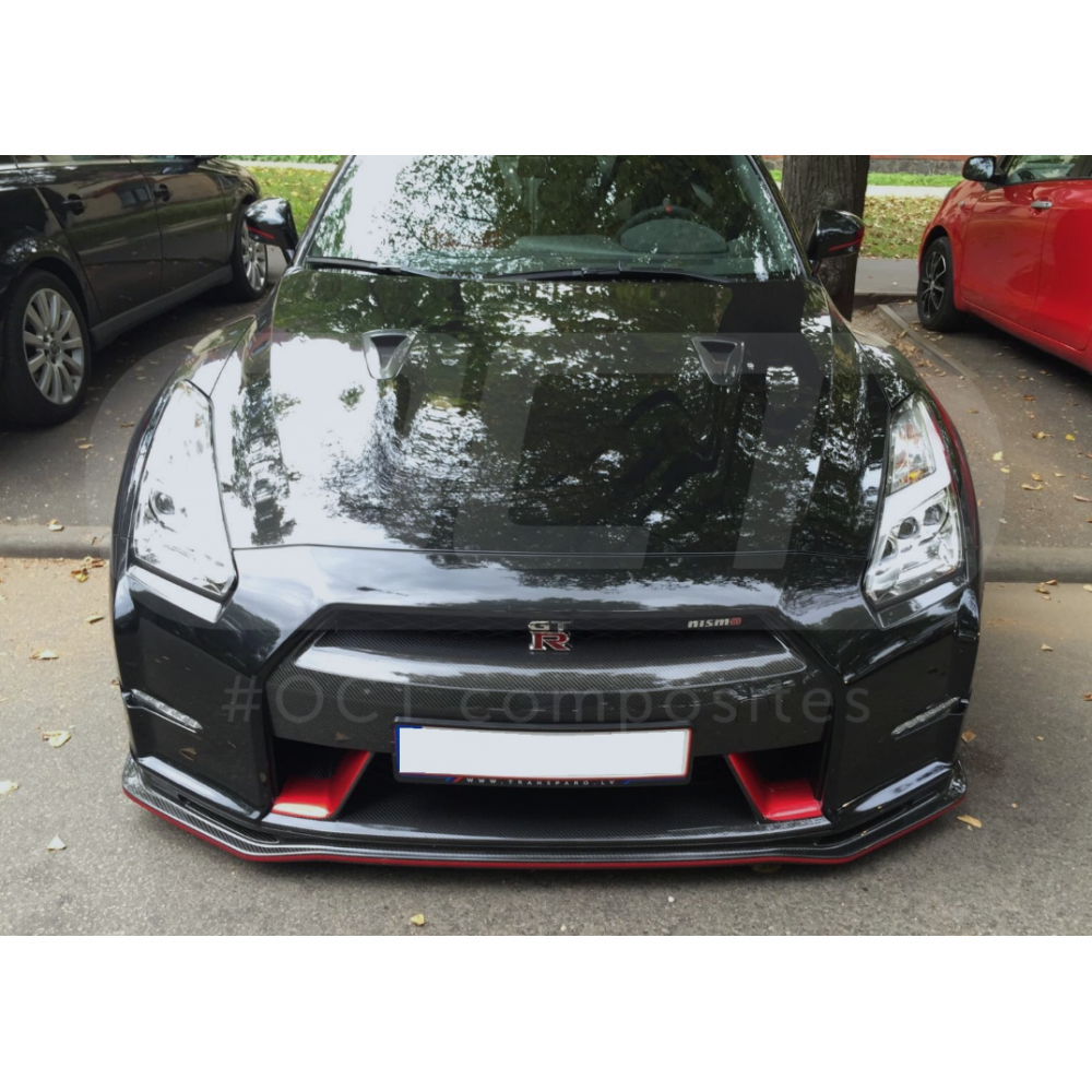 Nissan GT-R Nismo style front bumper splitter