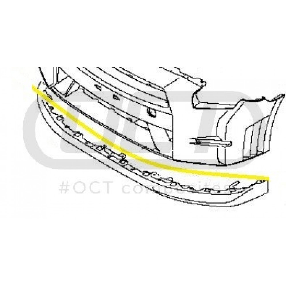 Nissan GT-R Nismo style front bumper splitter