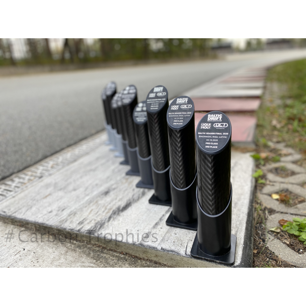 Carbon pipe trophy